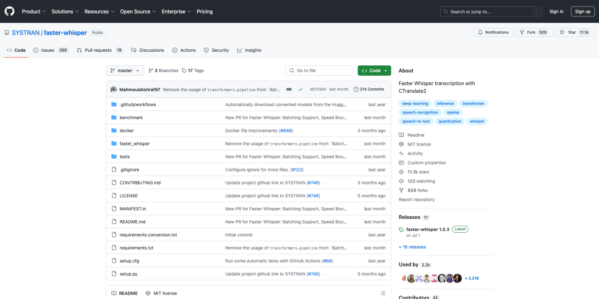 Faster-Whisper: 提升语音识别速度和效率的革新性工具 - 懂AI