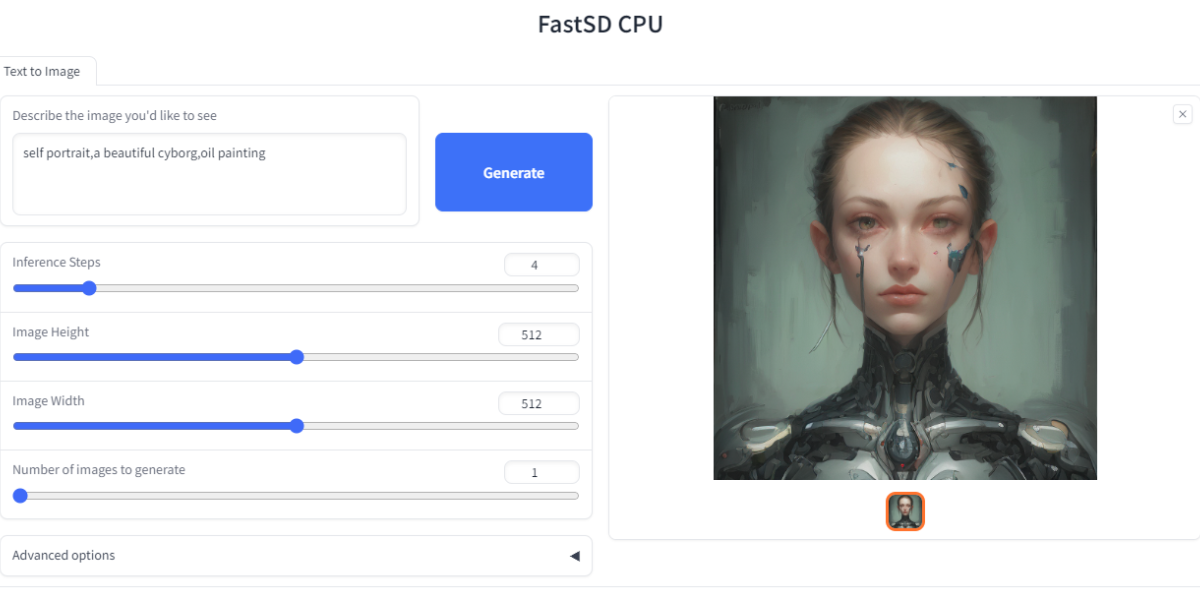 FastSD CPU: 快速稳定的CPU版本Stable Diffusion - 懂AI