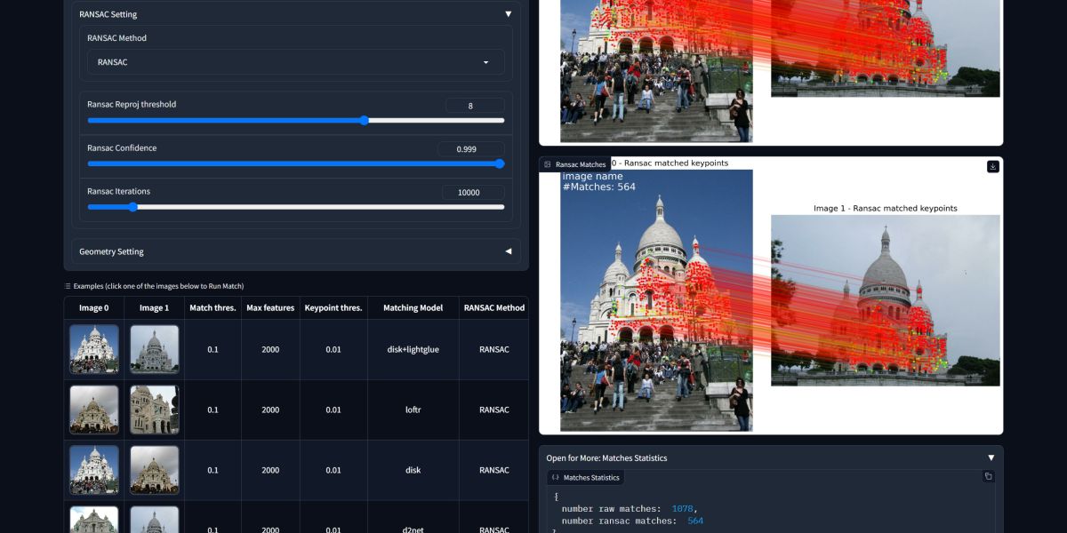 Image Matching WebUI：强大的图像匹配工具箱 - 懂AI