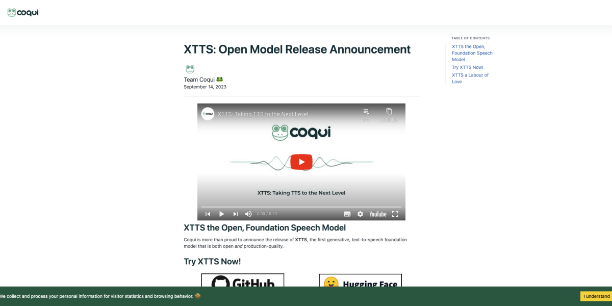 Coqui TTS: 强大的开源文本转语音工具包 - 懂AI