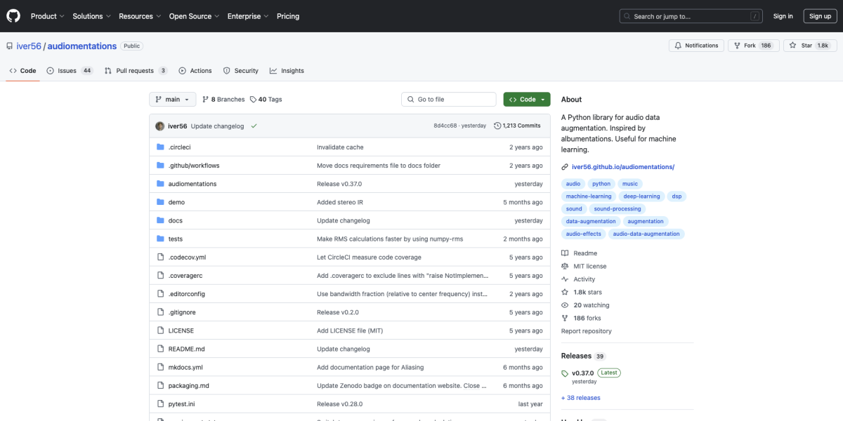 Audiomentations: 强大的Python音频数据增强库 - 懂AI