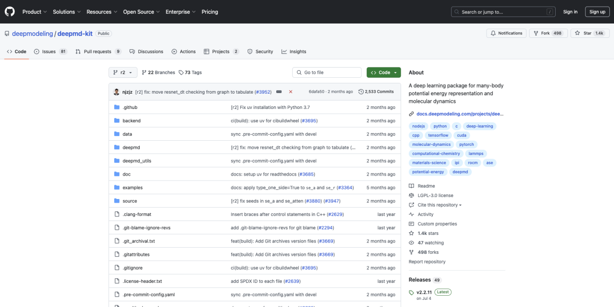 DeePMD-kit: 深度学习驱动的原子间相互作用建模与分子动力学模拟 - 懂AI
