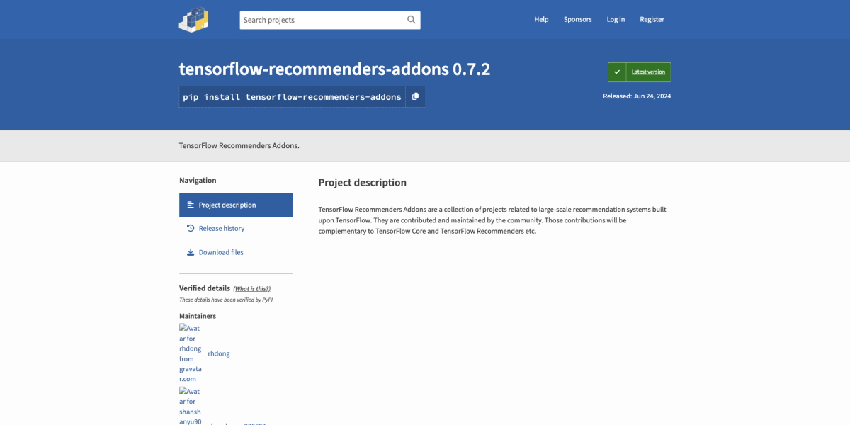 TensorFlow Recommenders Addons: 扩展TensorFlow推荐系统能力的开源工具库 - 懂AI