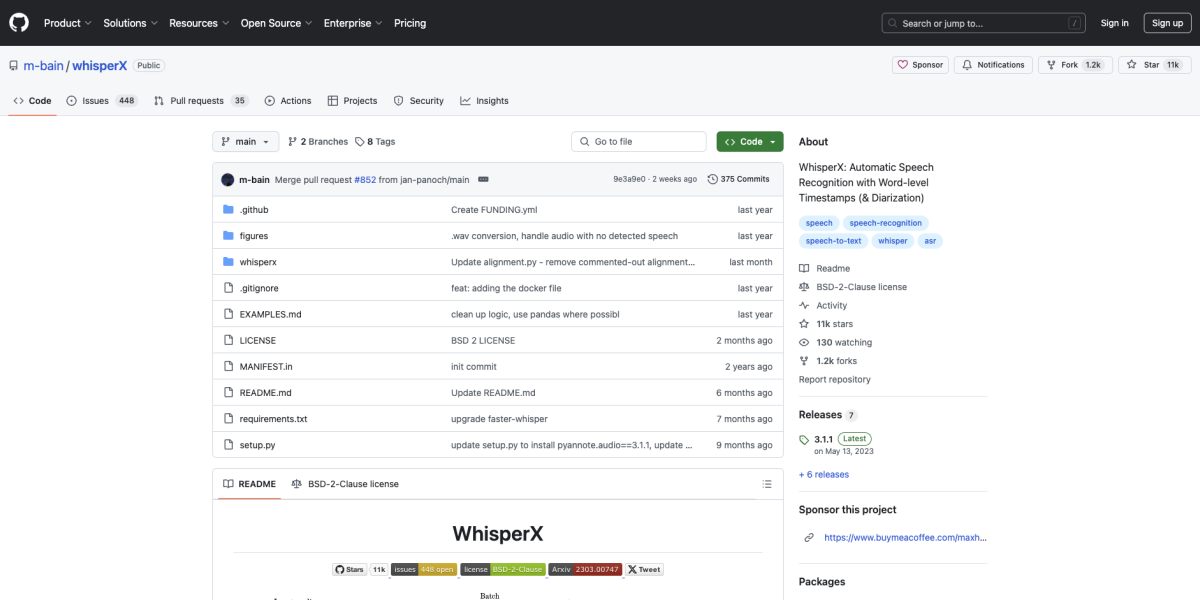 Docker-WhisperX: 构建高效的语音识别Docker镜像 - 懂AI