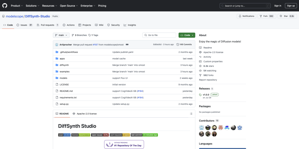 DiffSynth-Studio：释放扩散模型的魔力 - 懂AI