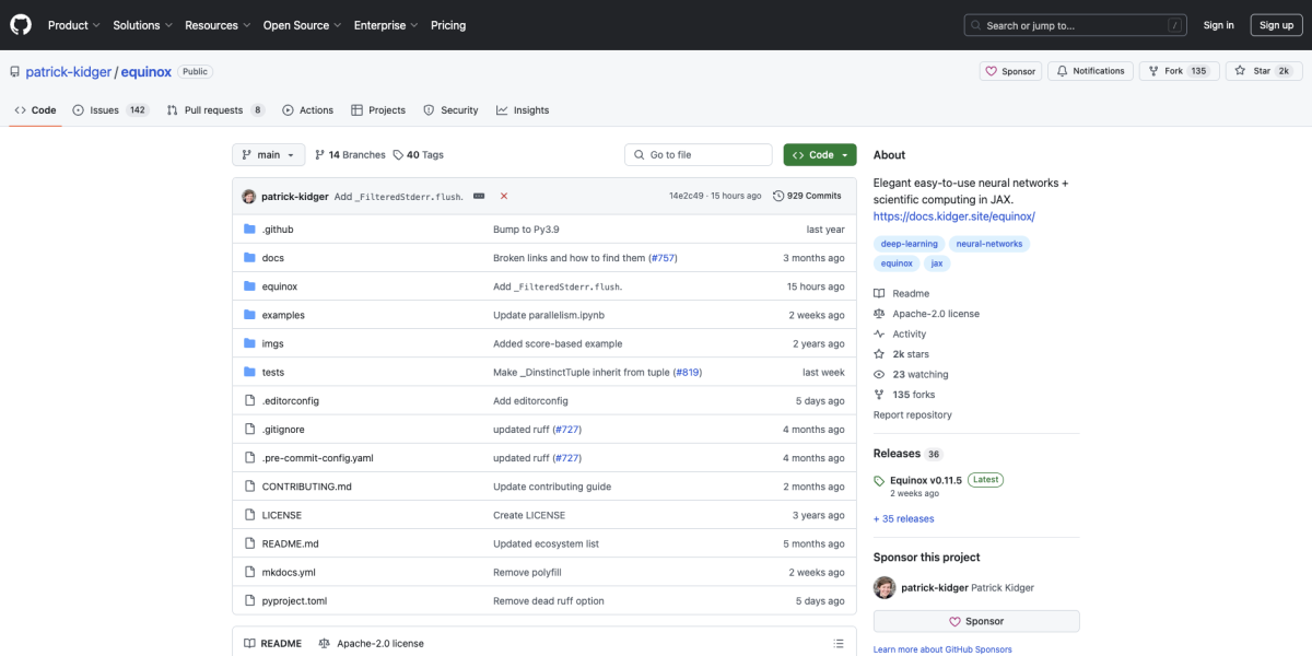 Equinox: 优雅易用的JAX神经网络与科学计算库 - 懂AI