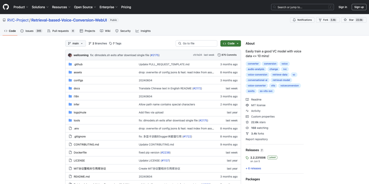 Retrieval-based Voice Conversion WebUI:简单易用的AI变声框架 - 懂AI