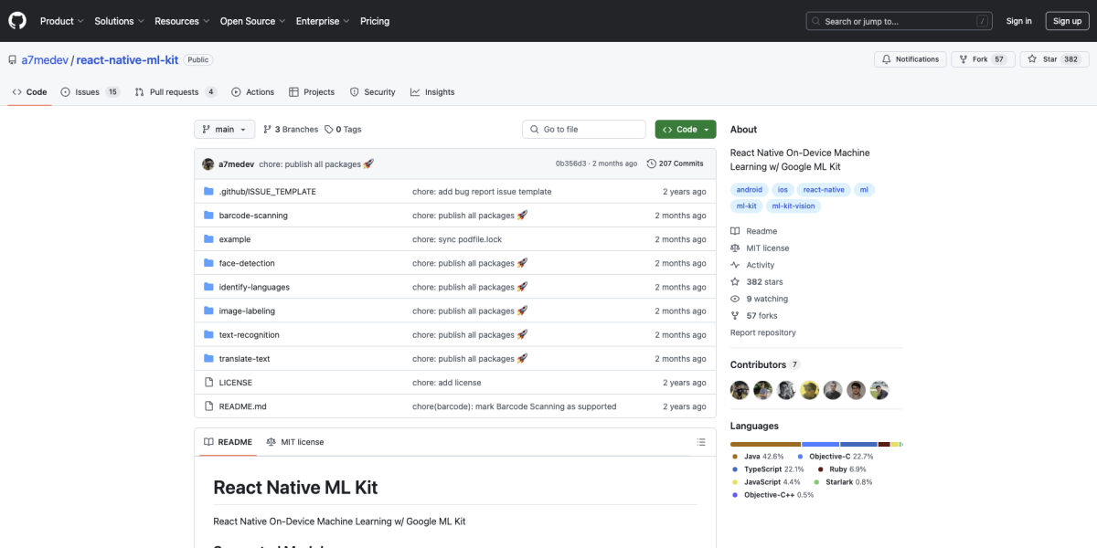 React Native ML Kit: 强大的移动端机器学习工具 - 懂AI