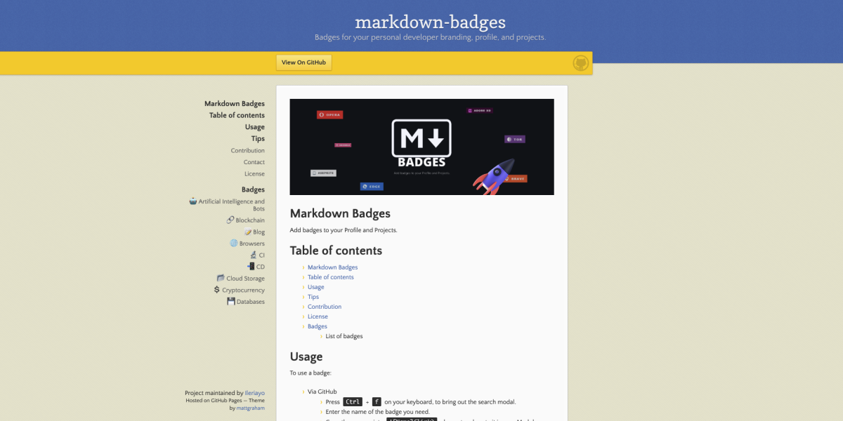 Markdown Badges: 为开发者个人品牌和项目添彩的徽章工具 - 懂AI