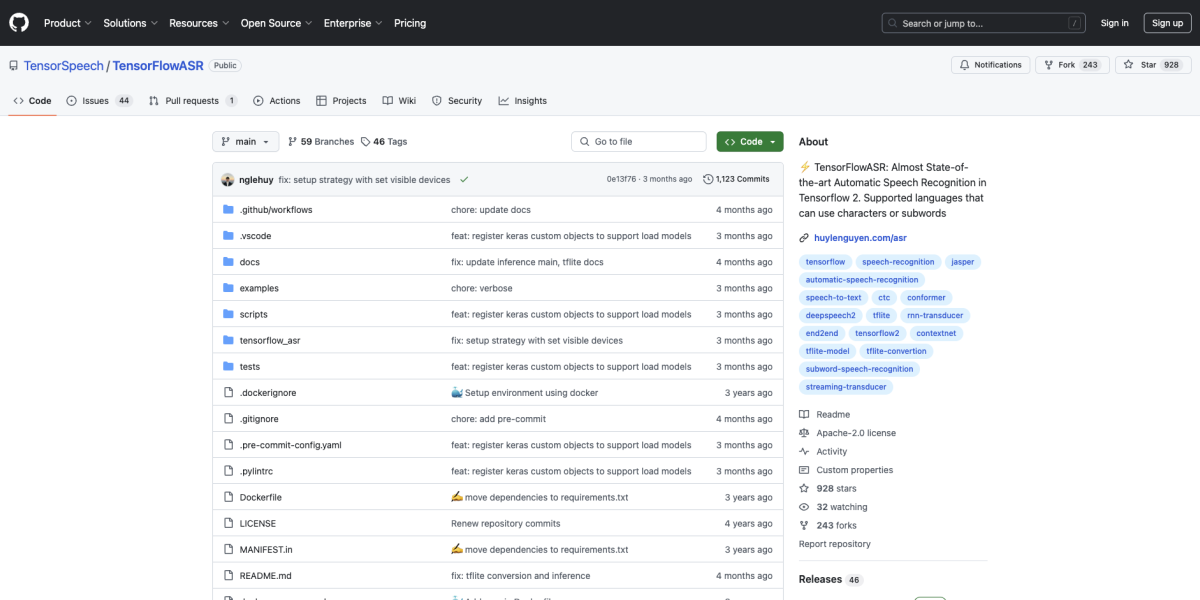 TensorFlowASR: 基于TensorFlow 2的先进自动语音识别框架 - 懂AI