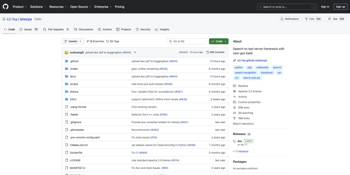 sherpa-ncnn:基于Next-gen Kaldi的本地实时语音识别框架 - 懂AI