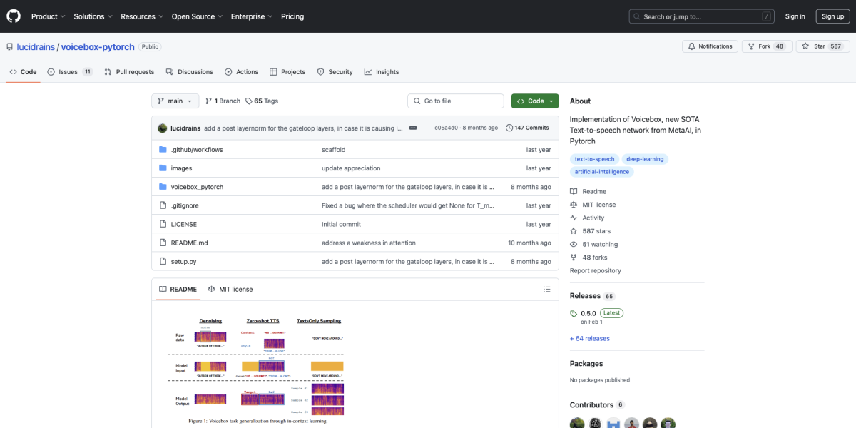 Voicebox-Pytorch:MetaAI最新文本转语音技术的开源实现 - 懂AI