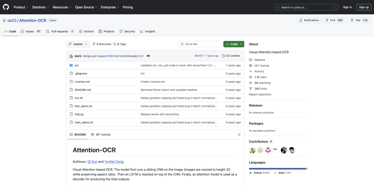 Attention-OCR: 基于视觉注意力机制的图像文本识别模型 - 懂AI