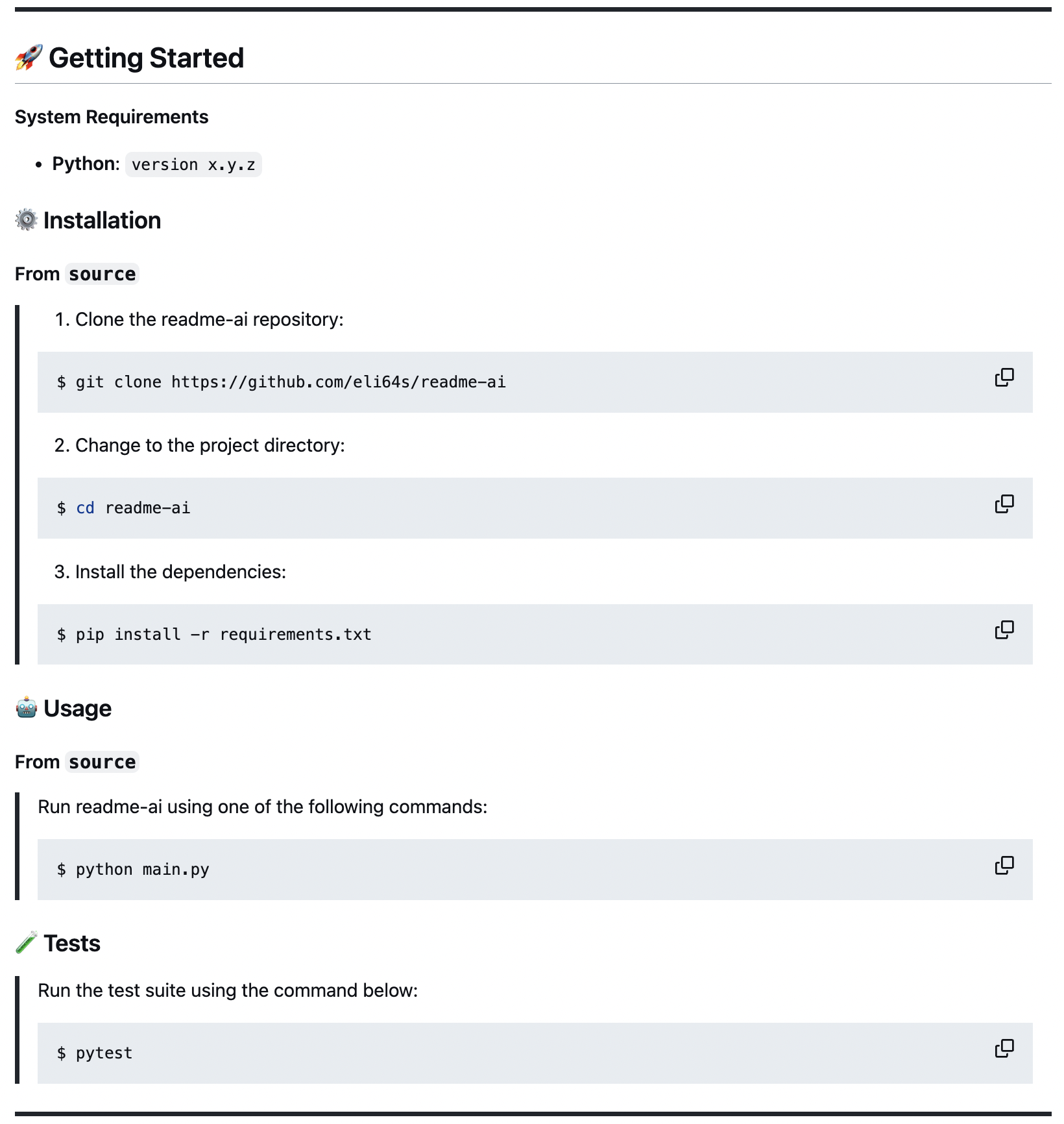 readme-ai - 自动化README.md生成工具，支持多种LLM API和定制化选项 - 懂AI