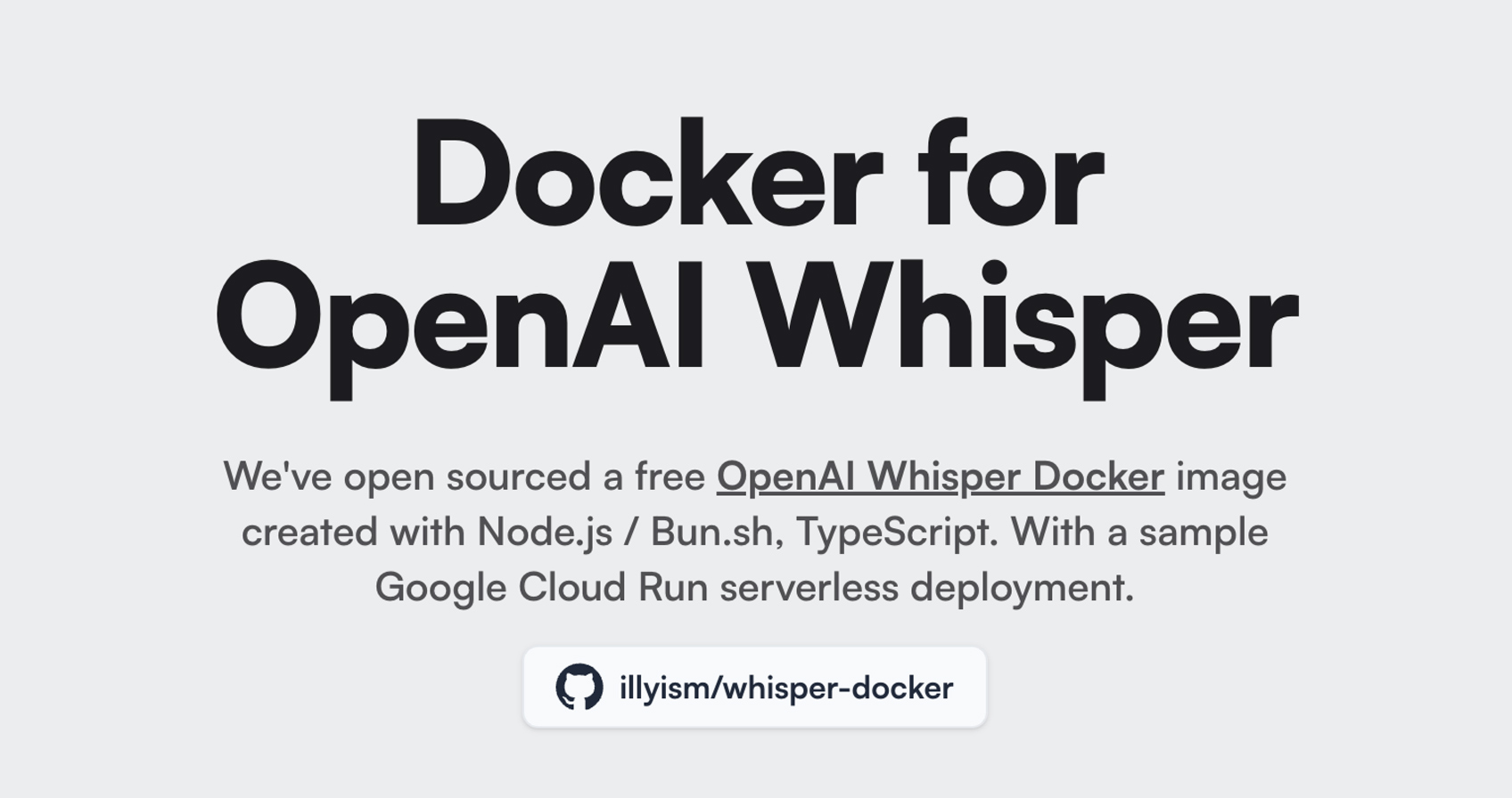 openai-whisper-api - 多功能开源语音转文字API，支持多语言和多任务 - 懂AI