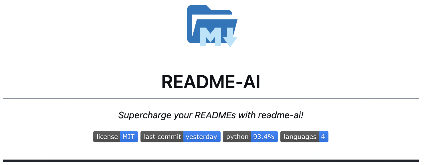 readme-ai - 自动化README.md生成工具，支持多种LLM API和定制化选项 - 懂AI