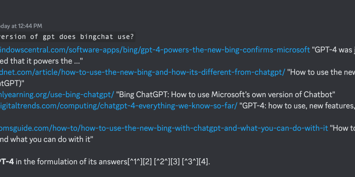 BingGPT Discord Bot：将Bing Chat的强大功能引入Discord服务器 - 懂AI