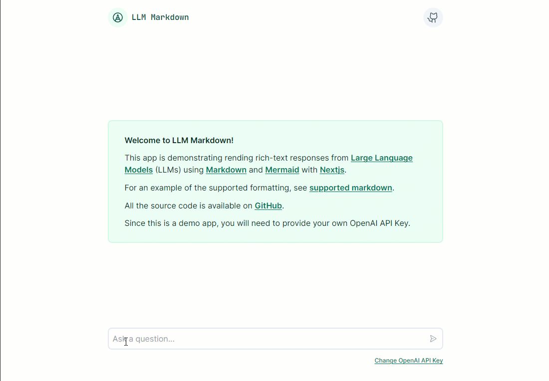LLM Markdown: 展示大语言模型的富文本响应能力 - 懂AI