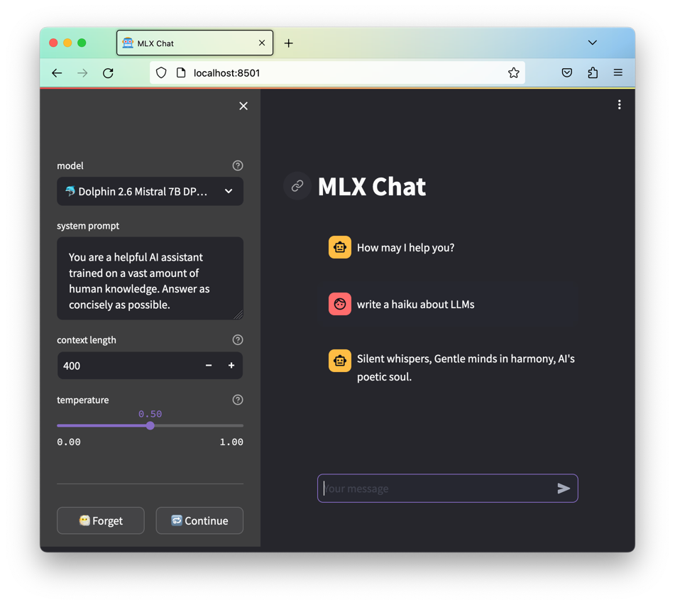MLX-UI: 简单易用的MLX聊天界面 - 懂AI