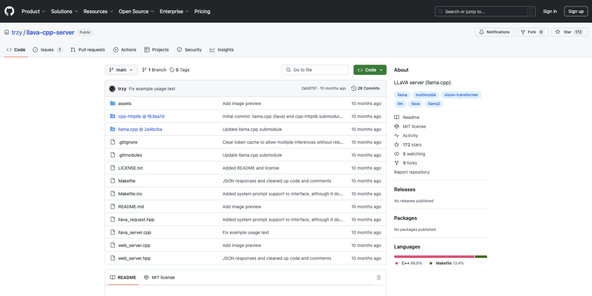 LLaVA-cpp-server: 一个基于llama.cpp的高效多模态AI服务器实现 - 懂AI