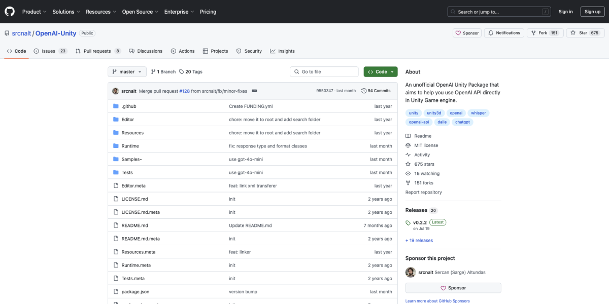 OpenAI-Unity：将OpenAI的强大功能无缝集成到Unity游戏开发中 - 懂AI