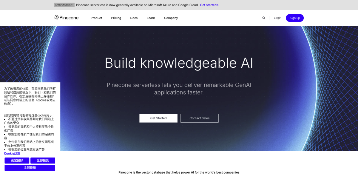 Pinecone TypeScript SDK: 强大的向量数据库客户端 - 懂AI
