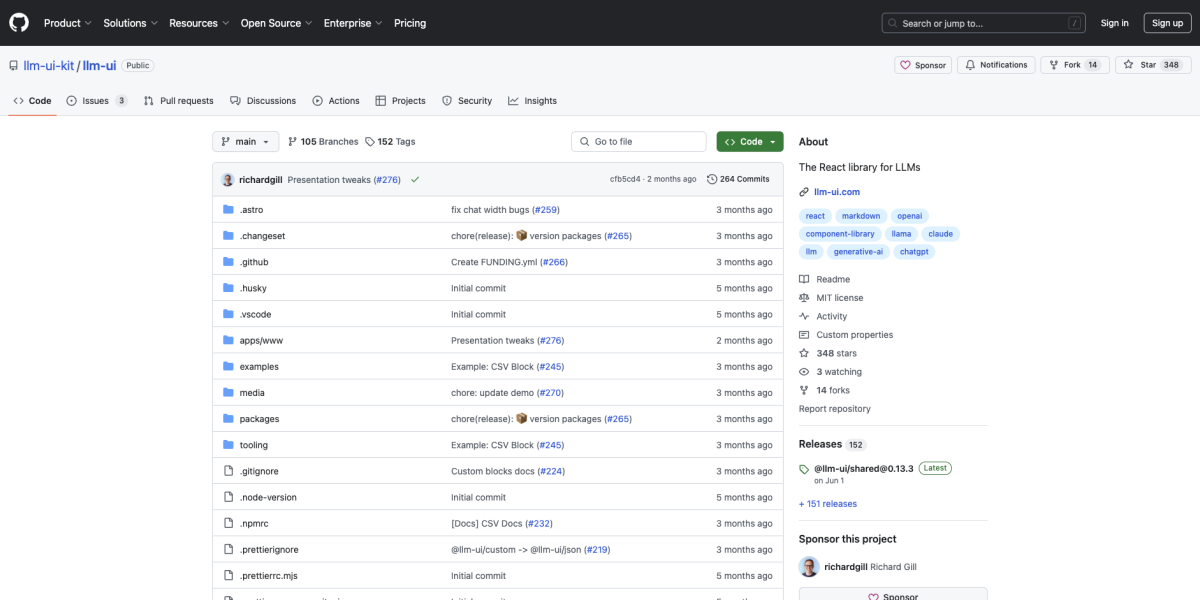 llm-ui: 打造高效便捷的LLM交互界面 - 懂AI