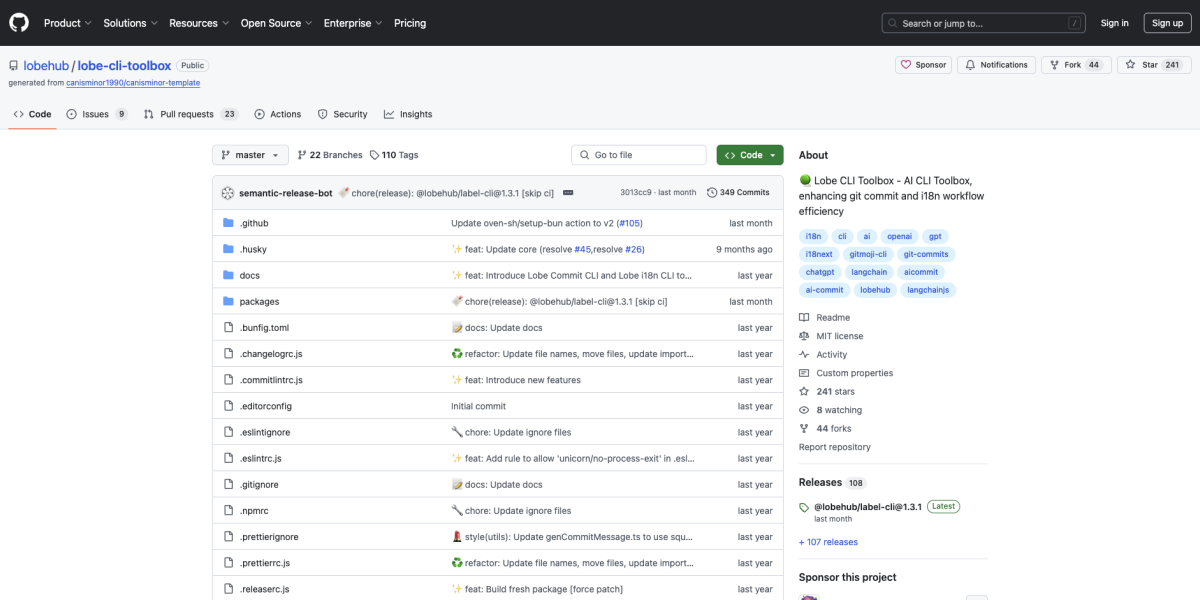 Lobe CLI Toolbox: 提升Git提交和国际化工作流效率的AI命令行工具箱 - 懂AI