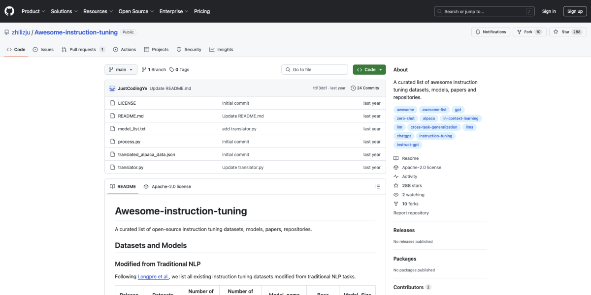Awesome-instruction-tuning: 指令微调的全面指南 - 懂AI