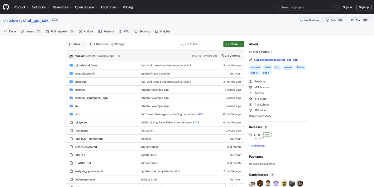 chat_gpt_sdk: 为Flutter开发者打造的强大ChatGPT集成工具 - 懂AI