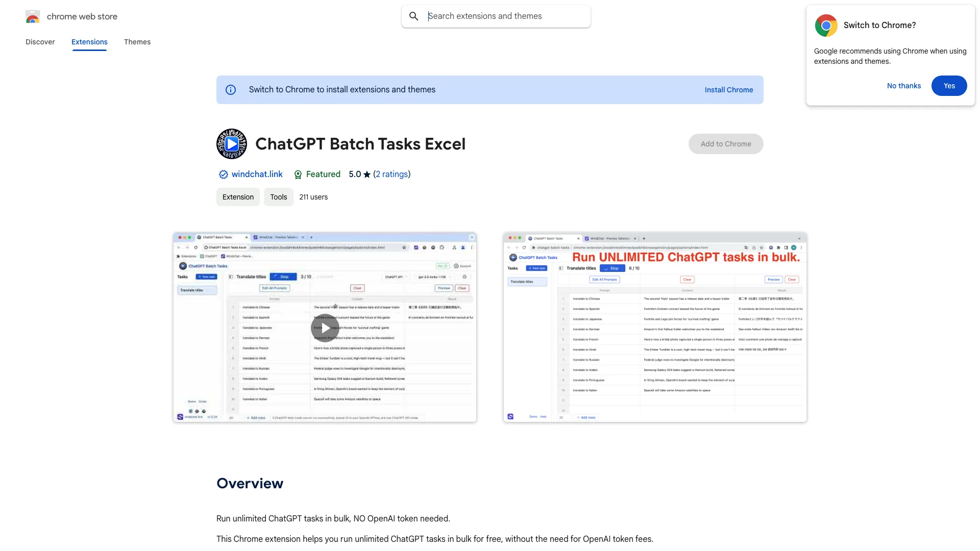 ChatGPT Batch Tasks Excel - 免费批量运行ChatGPT任务的Chrome扩展 - 懂AI ChatGPT Batch Tasks Excel - 免费批量运行ChatGPT任务的Chrome扩展 - 懂AI
