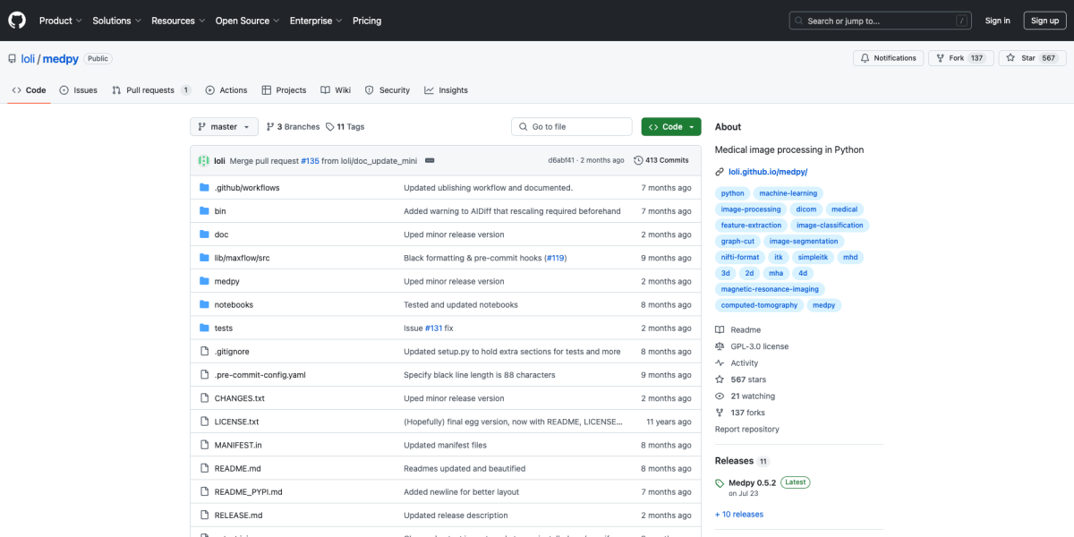 MedPy: 强大的Python医学图像处理库 - 懂AI