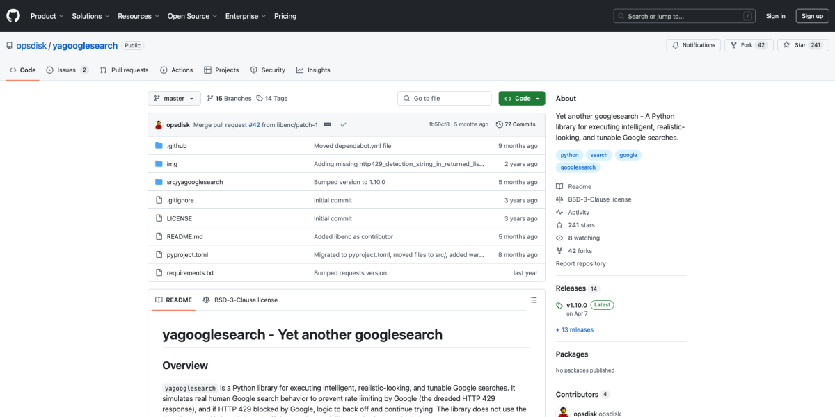 YaGoogleSearch: 智能化Google搜索的Python利器 - 懂AI
