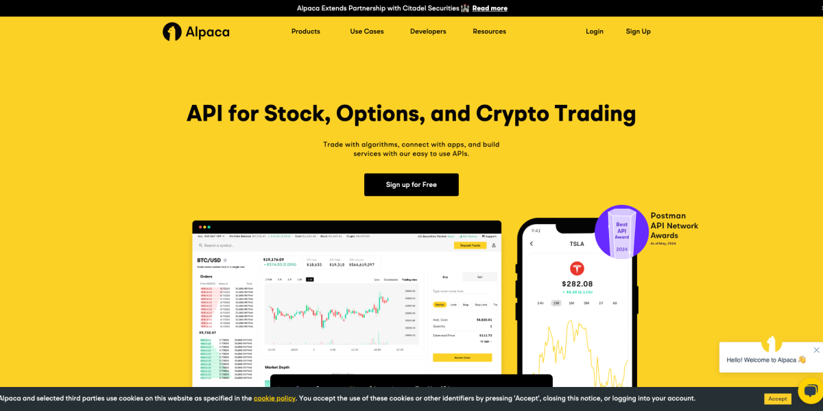 alpaca-trade-api-python: Python客户端库用于Alpaca交易API - 懂AI