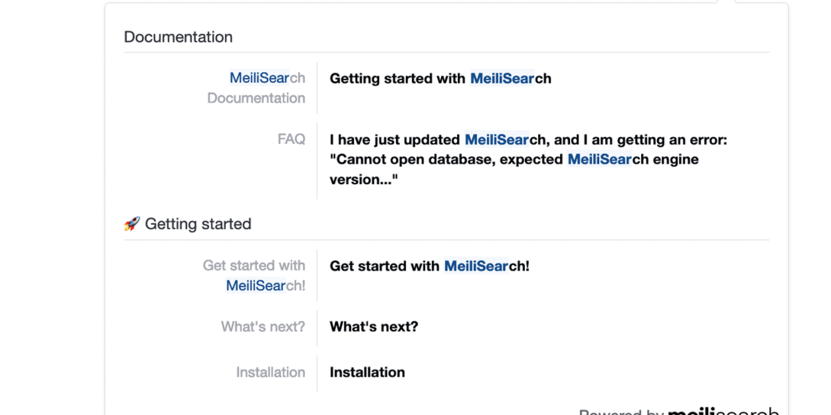 Meilisearch docs-searchbar.js: 为文档网站提供强大的搜索功能 - 懂AI