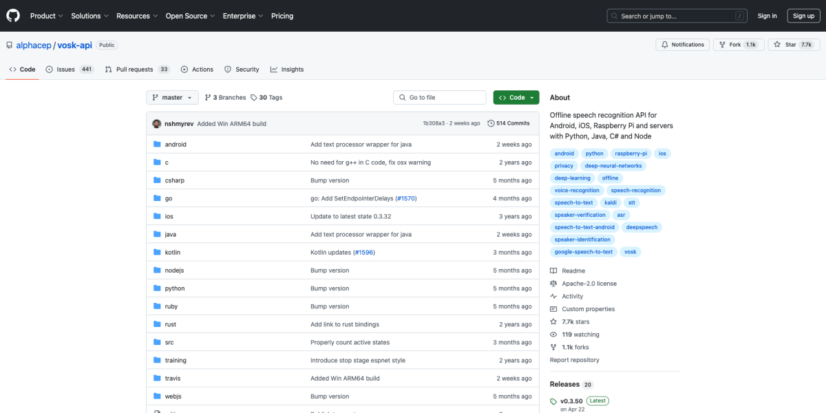 深入了解Vosk-Server: 基于Vosk和Kaldi的高性能语音识别服务器 - 懂AI