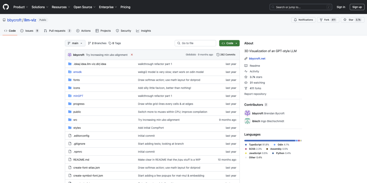 LLM-Viz: 探索GPT风格大型语言模型的内部结构与工作原理 - 懂AI