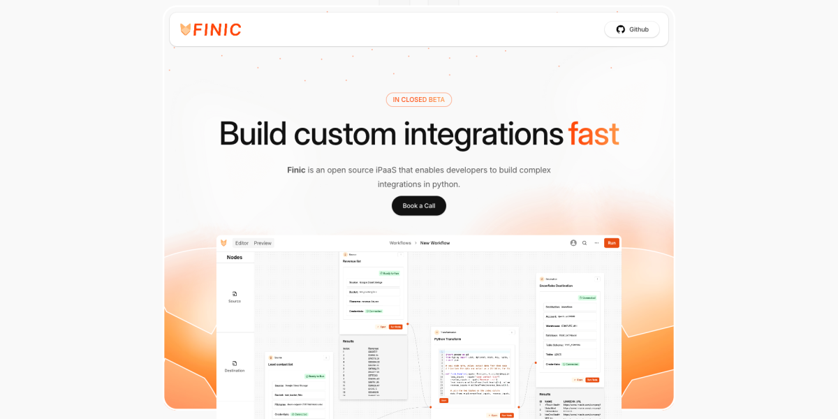 Finic：新一代开源集成平台 - 懂AI