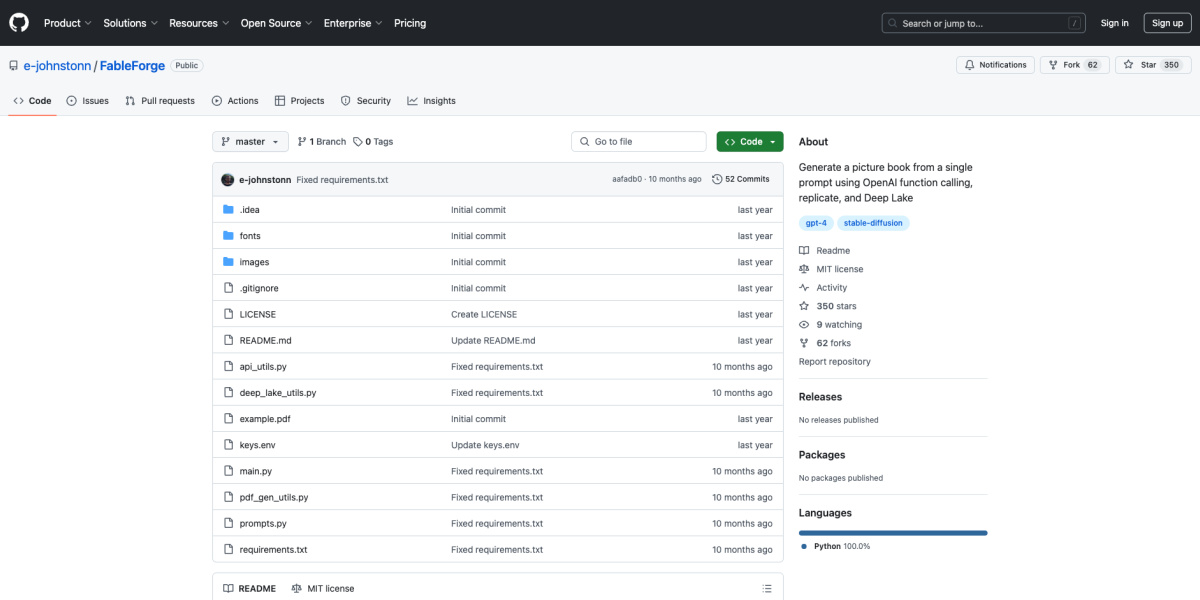 FableForge: 人工智能驱动的图画书创作革命 - 懂AI