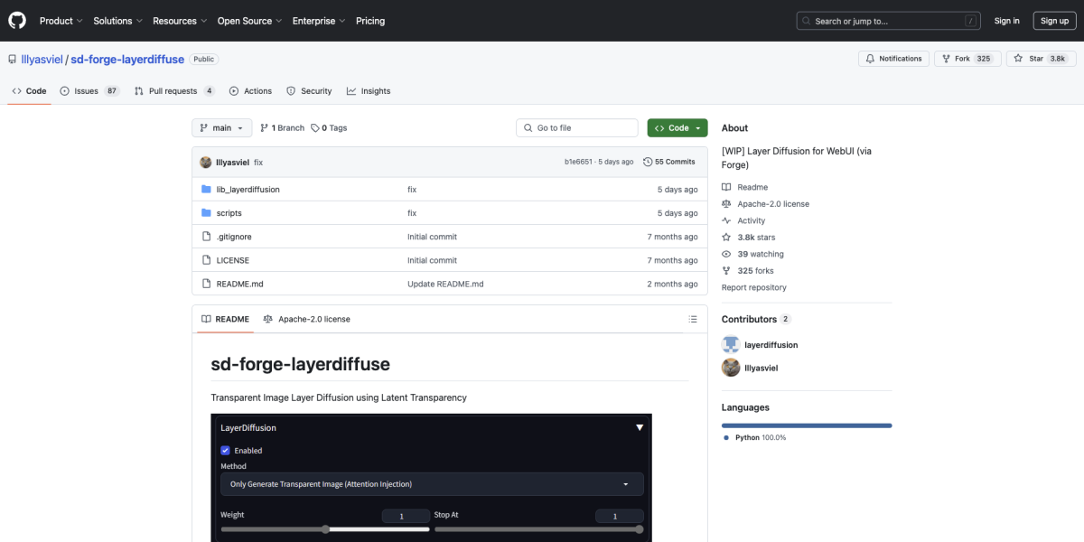 sd-forge-layerdiffuse：Stable Diffusion的透明图层生成扩展 - 懂AI
