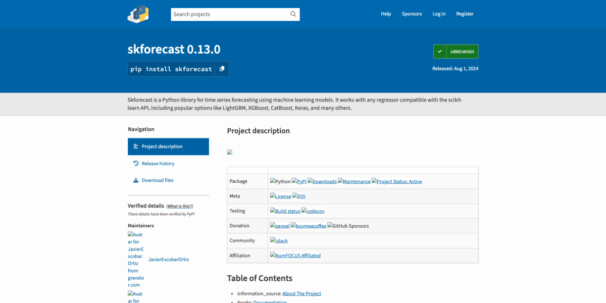 skforecast: 强大的Python时间序列预测库 - 懂AI
