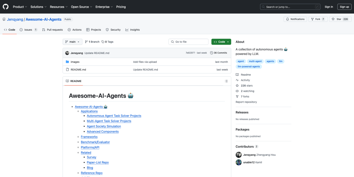 Awesome AI Agents：人工智能自主代理的全面指南 - 懂AI