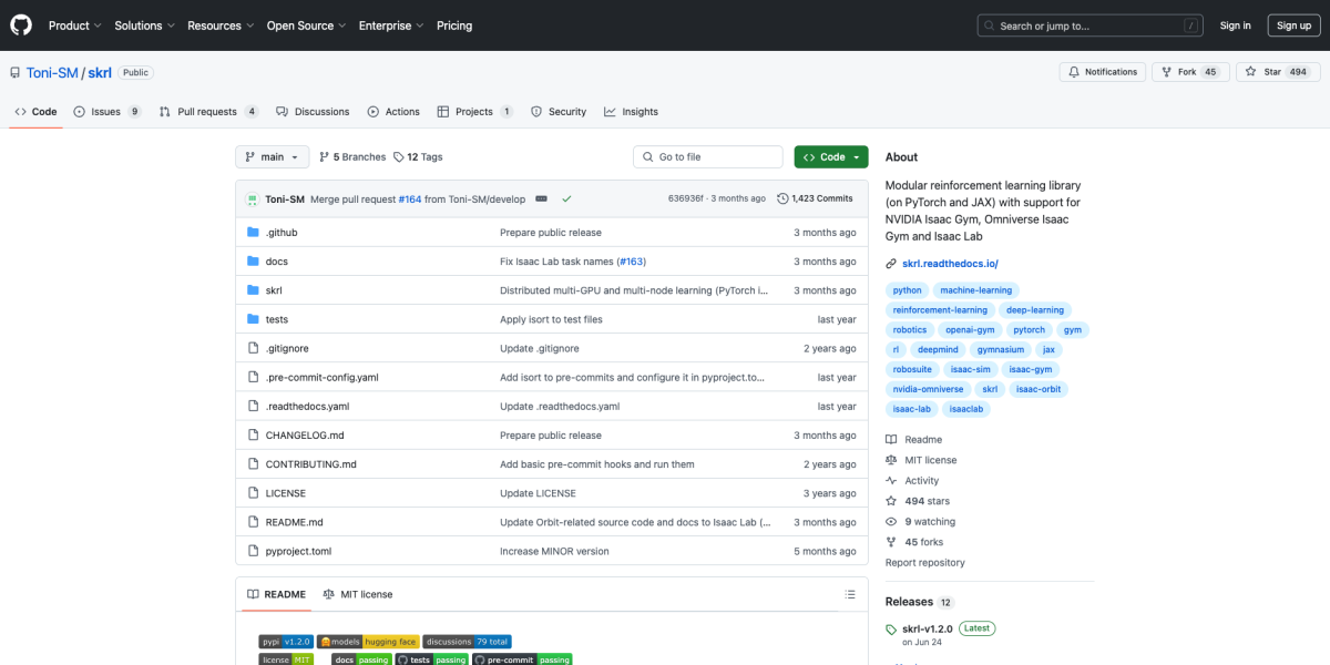 SKRL:面向强化学习的模块化开源框架 - 懂AI