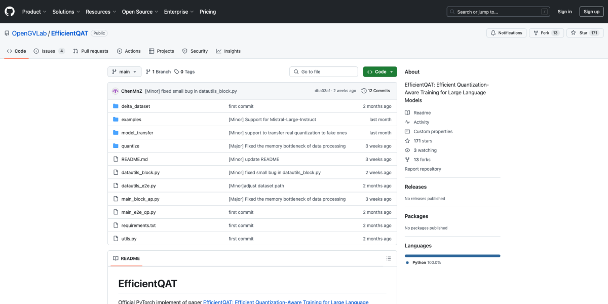 EfficientQAT: 大语言模型高效量化感知训练的革新技术 - 懂AI