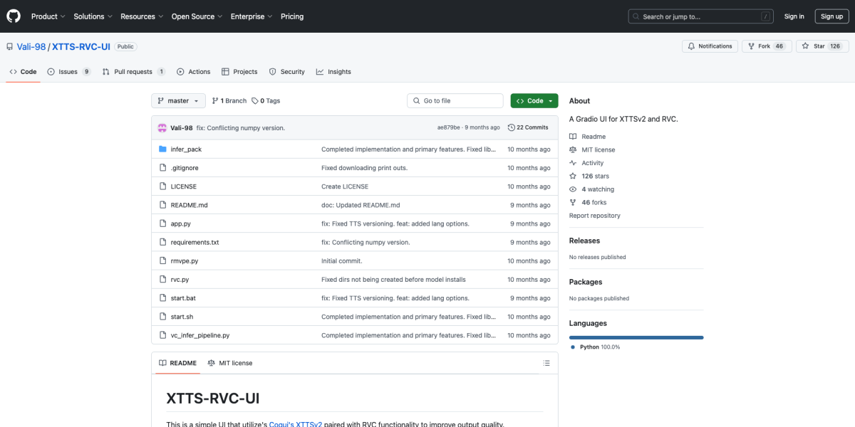 XTTS-RVC-UI: 一款强大的文本转语音和语音转换工具 - 懂AI