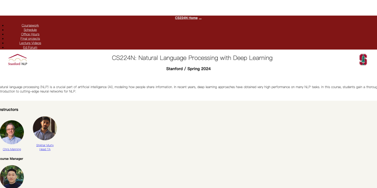 CS224N: 深度学习自然语言处理课程解析 - 懂AI