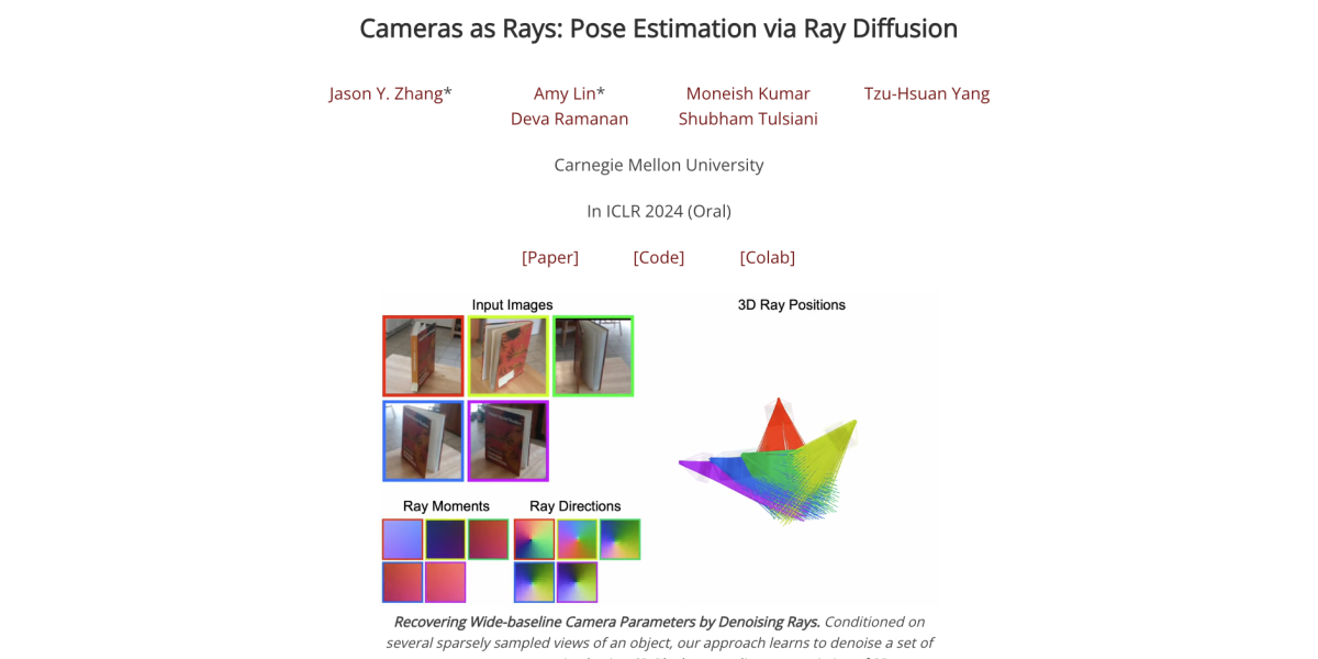 RayDiffusion: 一种基于射线扩散的创新相机姿态估计方法 - 懂AI