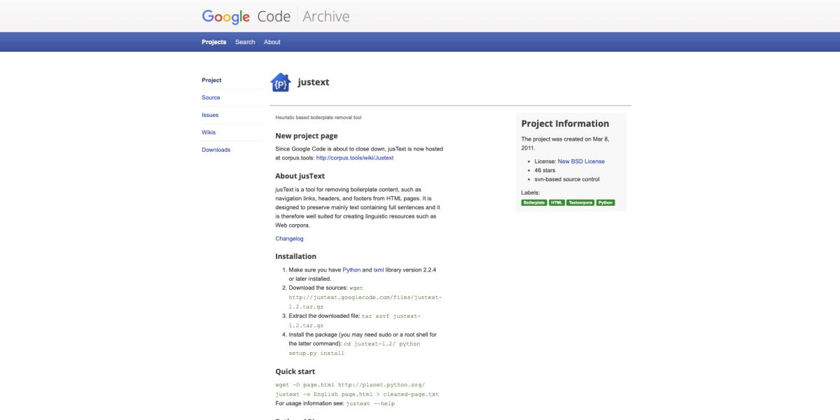 jusText: 基于启发式算法的网页样板内容删除工具 - 懂AI