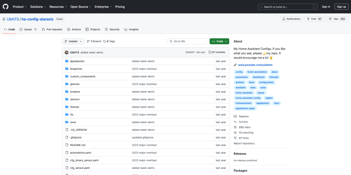 Home Assistant 智能家居配置分享：UbhiTS的ha-config-ataraxis项目解析 - 懂AI