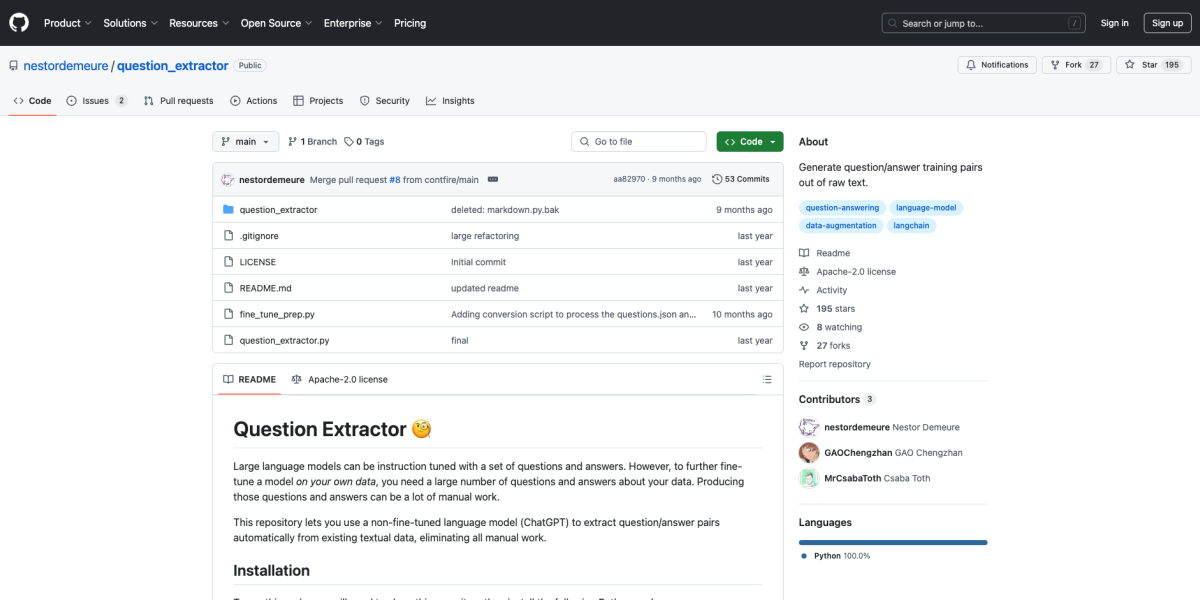 Question Extractor: 自动生成问答训练数据的革新工具 - 懂AI